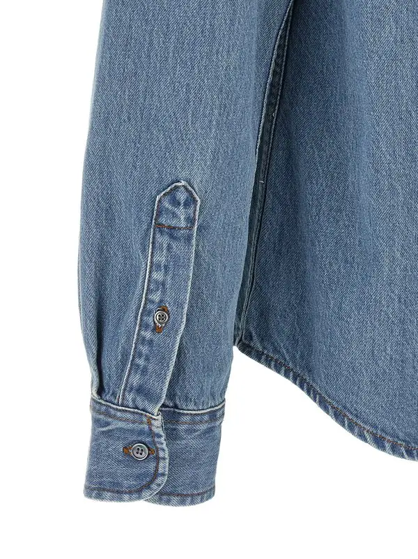 AMI Paris De Coeur' Denim Shirt