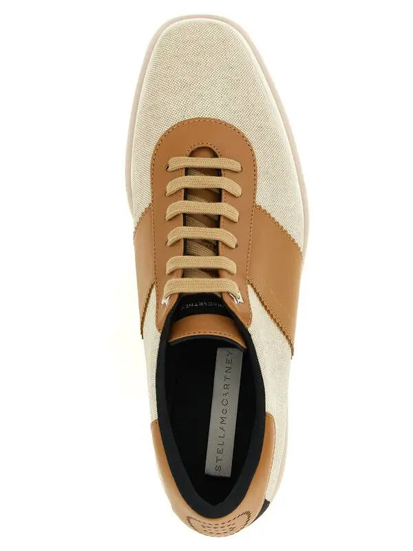Stella McCartney Sneak-elyse Canvas And Alter Mat Platform Sneakers