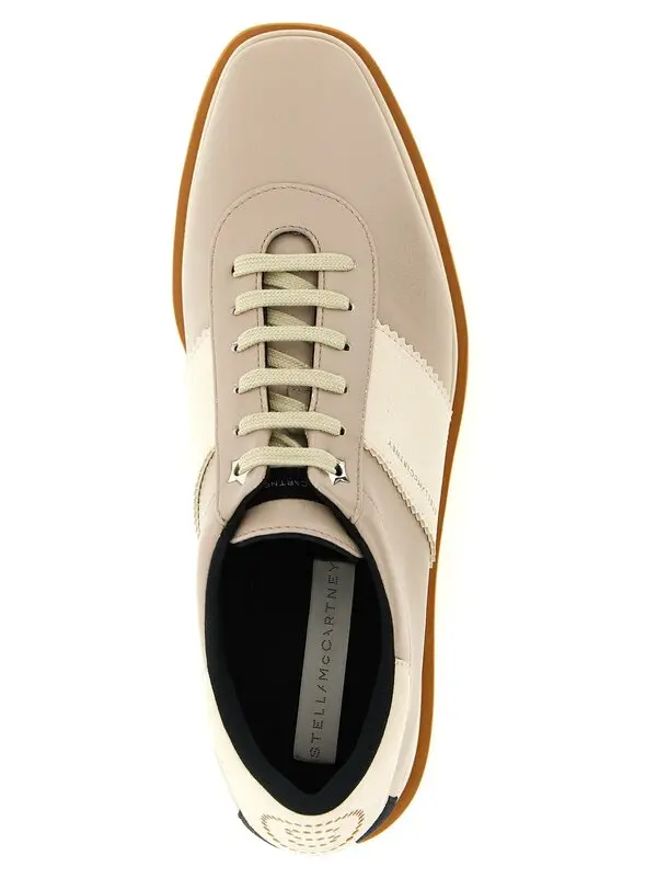 Stella McCartney Sneak-elyse Canvas And Alter Mat Platform Sneakers