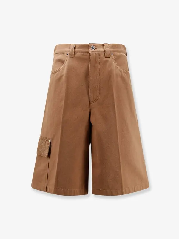 Gucci Cotton Canvas Cargo Shorts - Brown