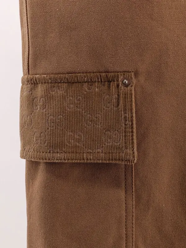 Gucci Cotton Canvas Cargo Shorts - Brown