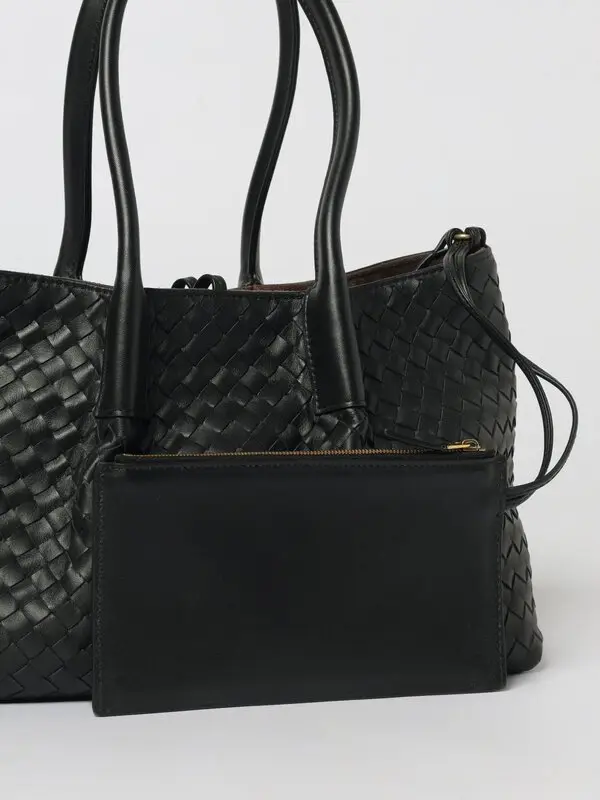 Bottega Veneta Woven Shoulder Bag - Black