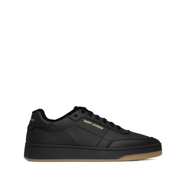 Saint Laurent Calf Leather Low Top Trainers - Black