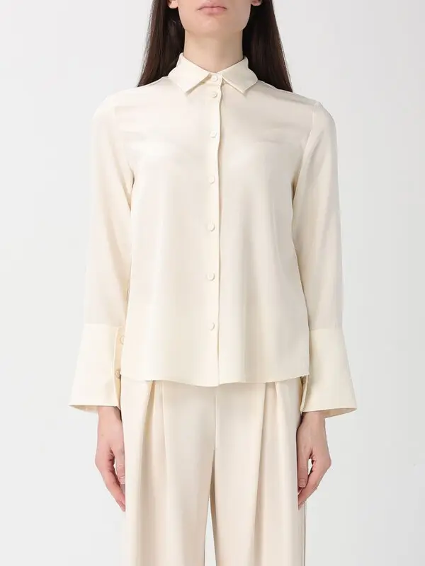 Max Mara Shirt Classic Collar, Long Sleeve - White