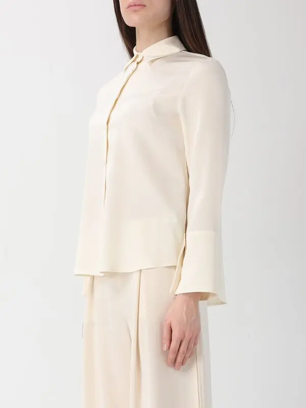 Max Mara Shirt Classic Collar, Long Sleeve - White