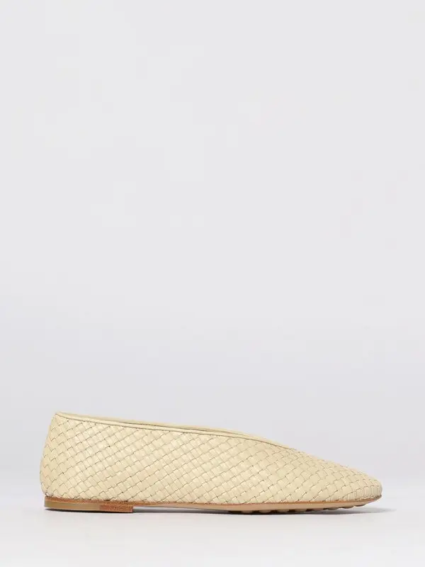 Bottega Veneta Woven Ballet Flats - Cream