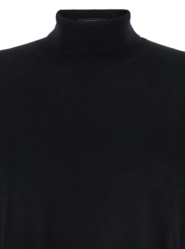 Max Mara Livia' Wool High Neck Sweater - Black