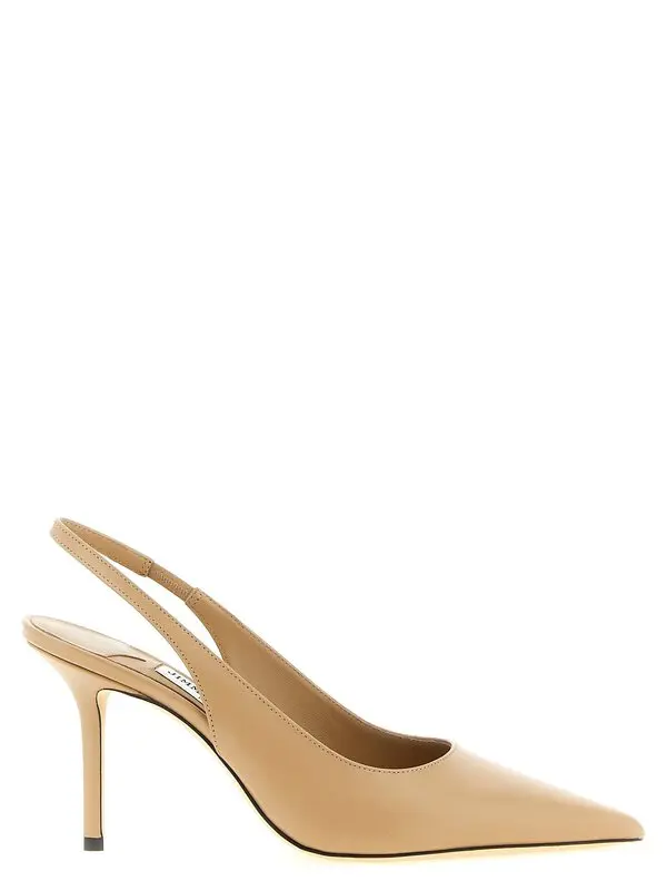 JIMMY CHOO Love Slingback Stiletto Heel - Cream