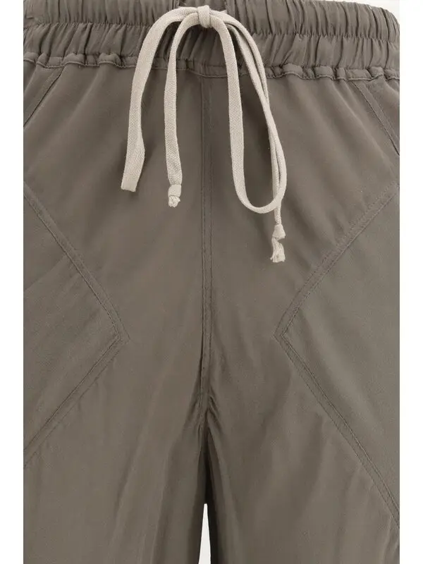Rick Owens Drawstring Flare Pants With Asymmetrical Details - Brown