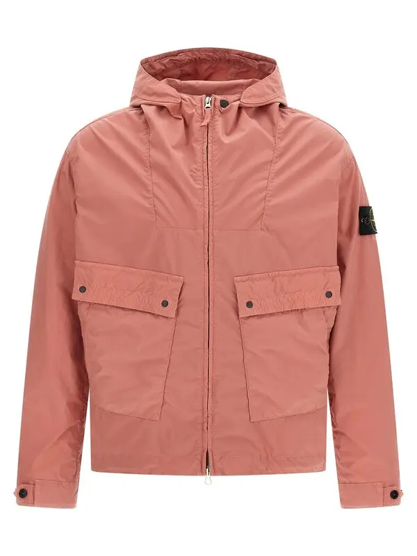 Stone Island 4100052 Lightweight Canvas Jacket - Pink