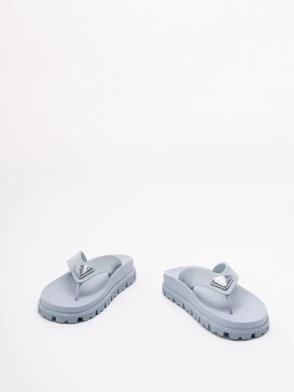 Prada Rubber Thong Sandals - Multicolor