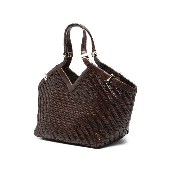 Benedetta Bruzziches Woven Tote Bag - Brown