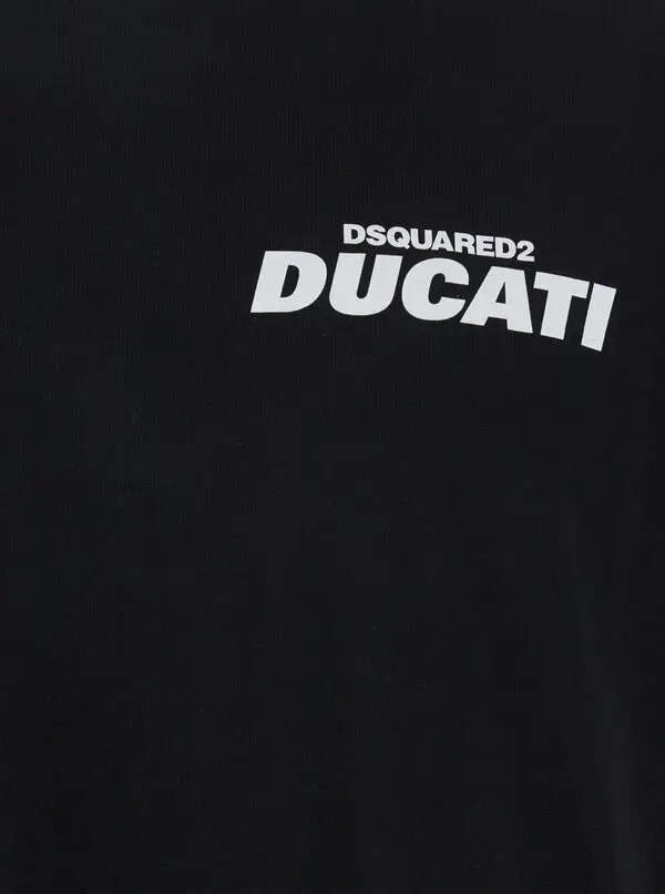 Dsquared2 Ducati X T-shirt With Logo On The Front In Cotton