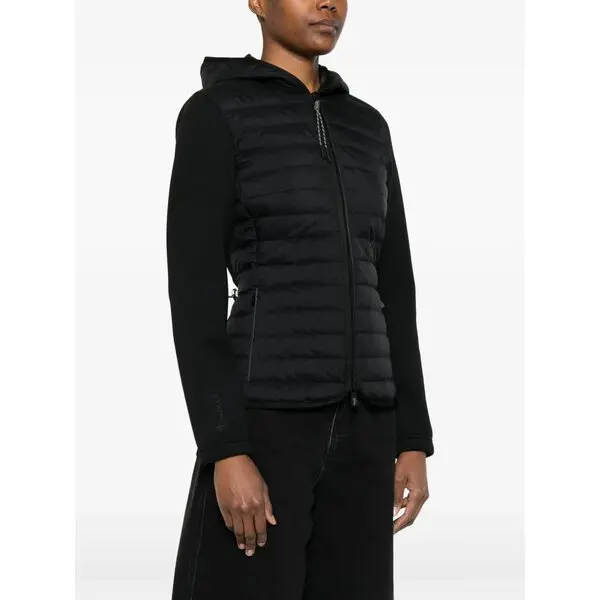Moncler Quilted Zip-up Hooded Cardigan
