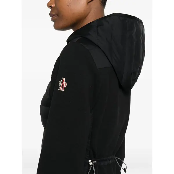 Moncler Quilted Zip-up Hooded Cardigan