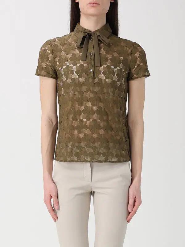 Max Mara Short-sleeve Lace Top - Green