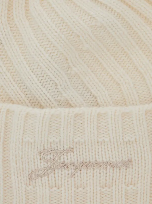 Jacquemus Le Bonnet Tourni Beanie In Wool - Multicolor