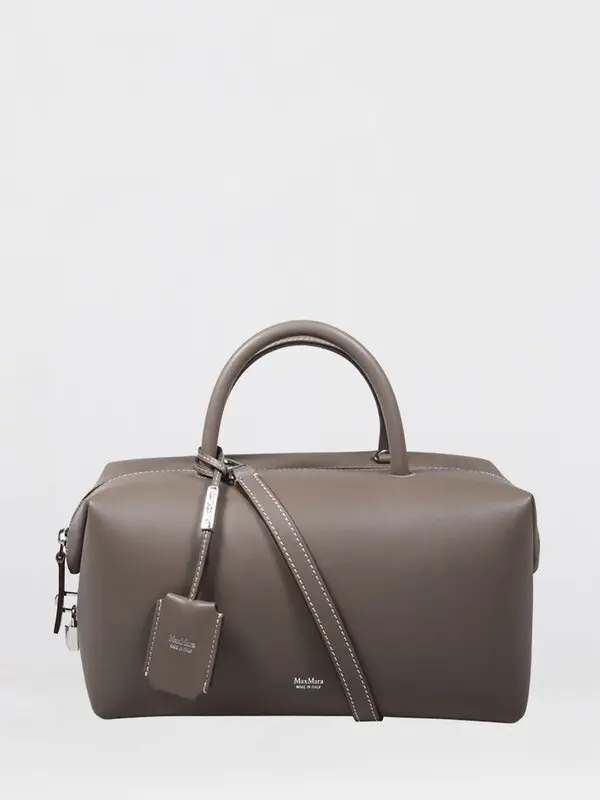 Max Mara Calf Leather Handbag - Gray