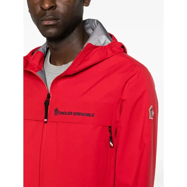 Moncler Hooded Zip Jacket - Red