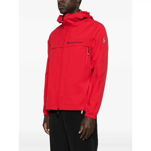 Moncler Hooded Zip Jacket - Red
