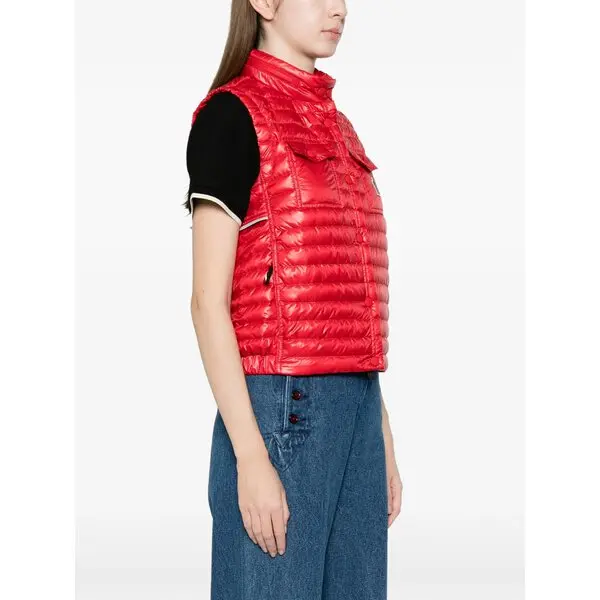 Moncler Quilted Down Vest - Red