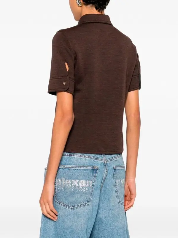 Gucci Brown Wool Short Sleeve Shirt - Multicolor