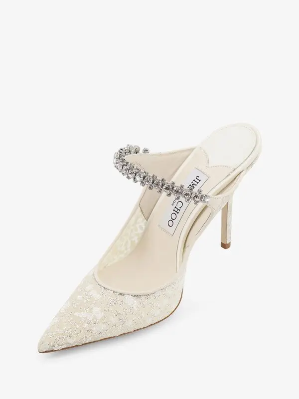 JIMMY CHOO Embroidered Tulle Decollete Pumps - Multicolor