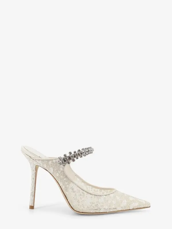 JIMMY CHOO Embroidered Tulle Decollete Pumps - Multicolor