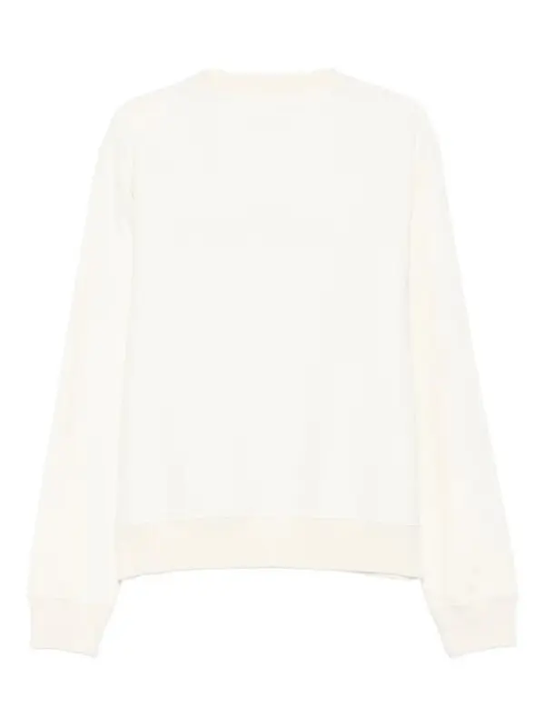 LANVIN Cotton Crewneck Sweatshirt With Embroidered Logo - Multicolor