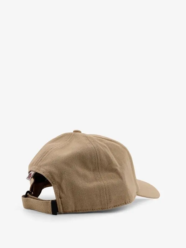 Moncler Cotton Baseball Cap With Logo Patch