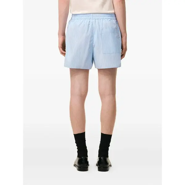 Ami Cotton Striped Elasticated Waist Shorts