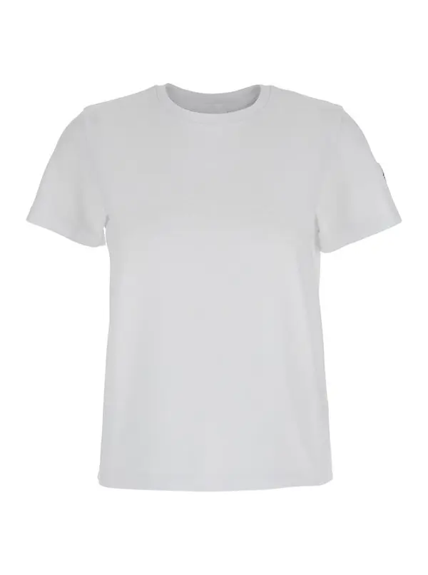 Moncler Cotton T-shirt With Embroidered Logo - Multicolor
