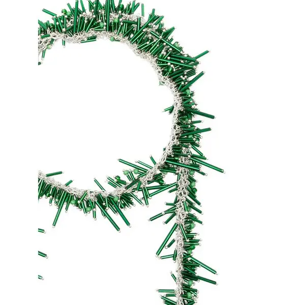 Dries Van Noten Green Beaded -tone Necklace