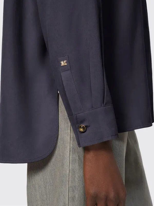 Max Mara Long Sleeve Silk Shirt - Gray