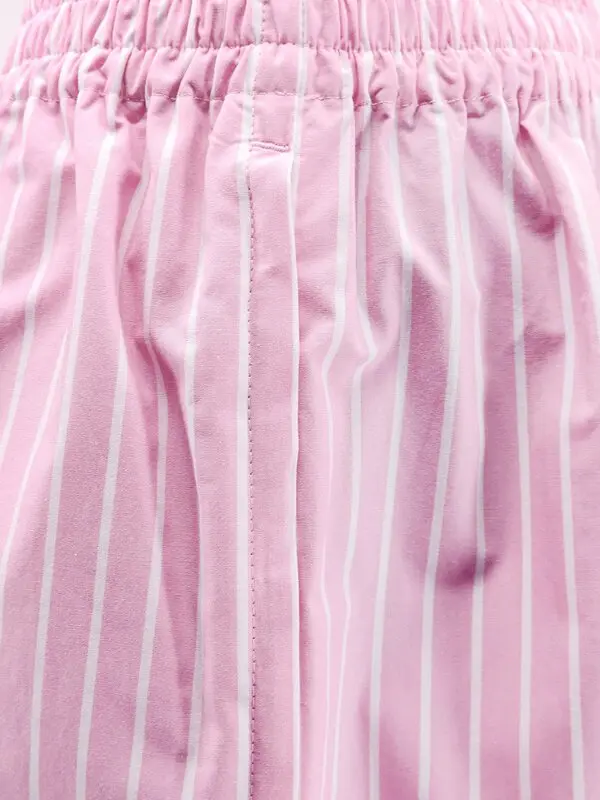 Balenciaga Cotton Boxer Shorts With Pinstripe Pattern