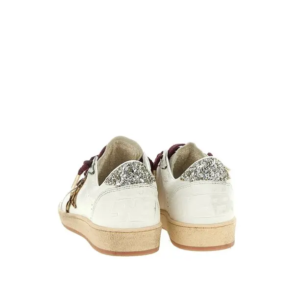 GOLDEN GOOSE Distressed Leopard Star Sneakers