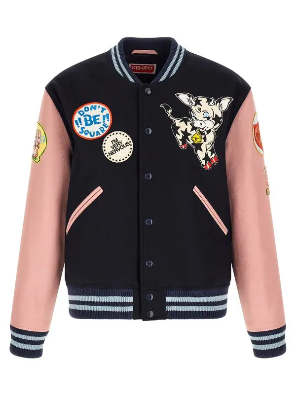 Kenzo Badges Varsity Jacket - Multicolor
