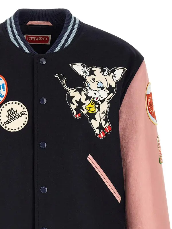 Kenzo Badges Varsity Jacket - Multicolor
