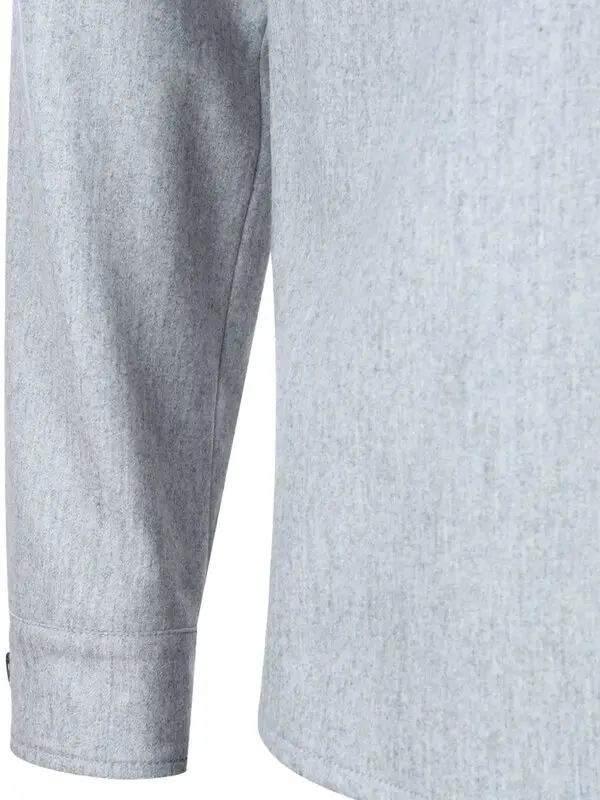 Eleventy Shirt Jacket With Patch Pockets - Gray