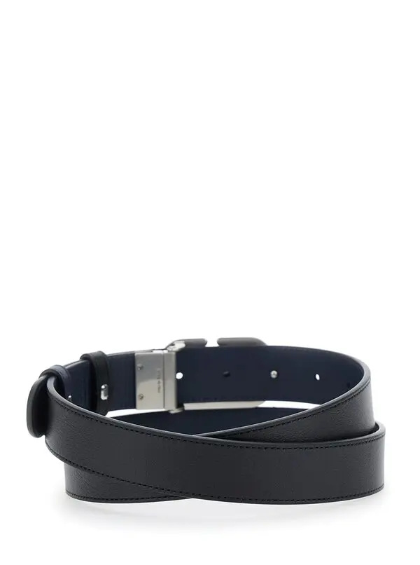 Valentino Garavani Vlogo Plaque Leather Belt - Multicolor