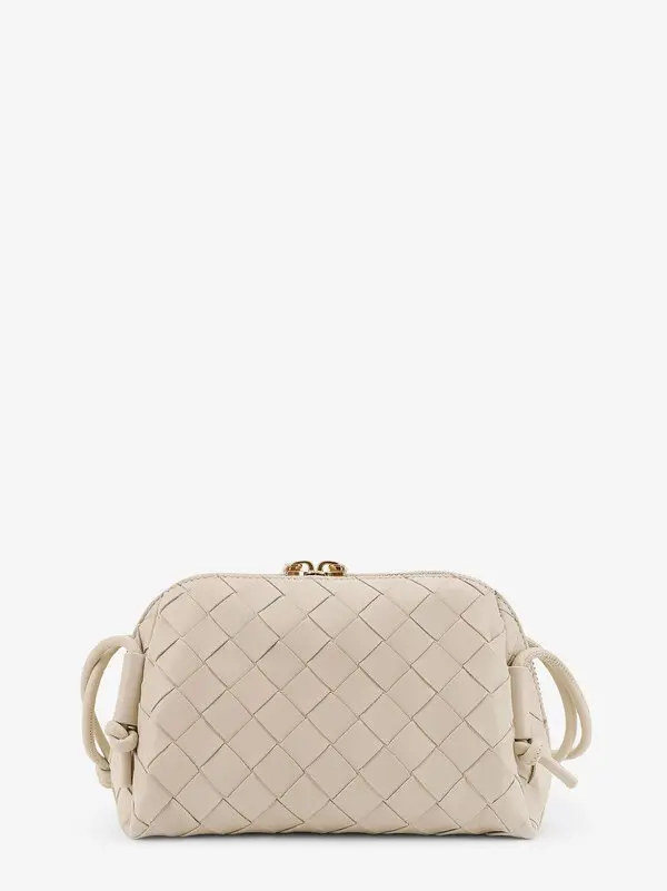 Bottega Veneta Concert Pouch Leather Crossbody Bag With Intrecciato Motif - Multicolor