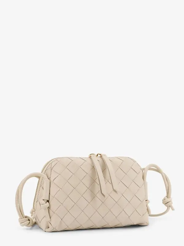 Bottega Veneta Concert Pouch Leather Crossbody Bag With Intrecciato Motif - Multicolor