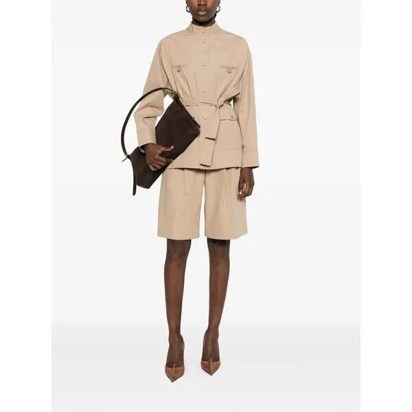 YVES SALOMON Belted Military Coat