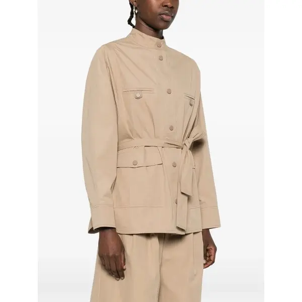 YVES SALOMON Belted Military Coat