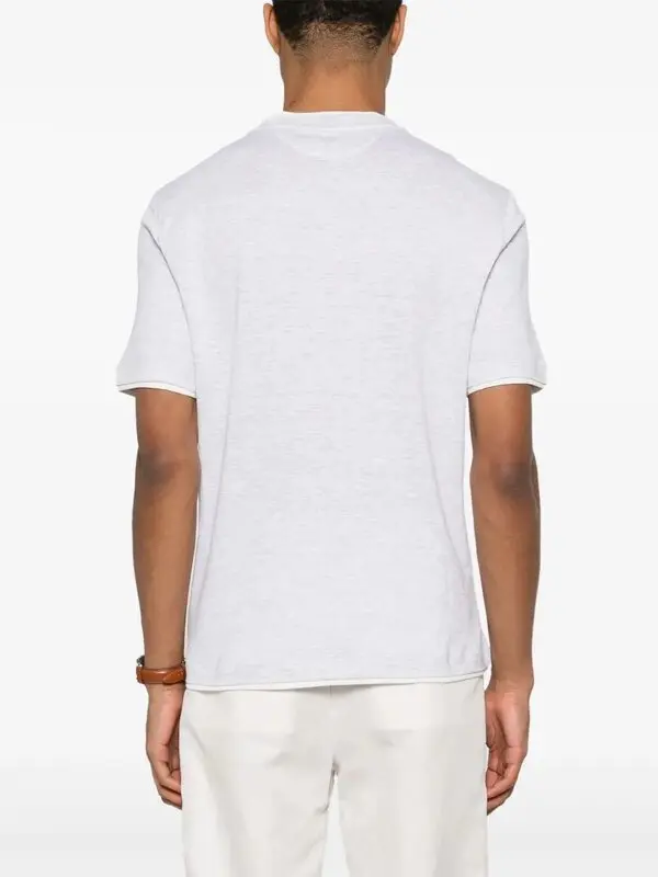 Brunello Cucinelli T-shirt With Faux-layering - Multicolor