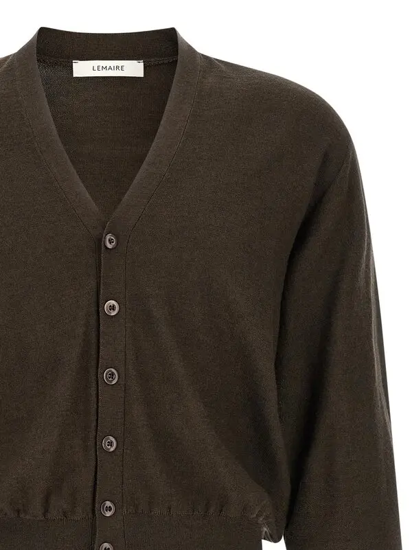 LEMAIRE Twisted Wool Blend Cardigan