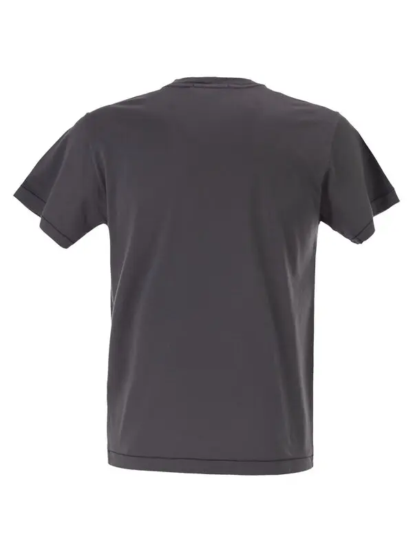 Stone Island Slim Fit T-shirt With Compass Patch - Gray