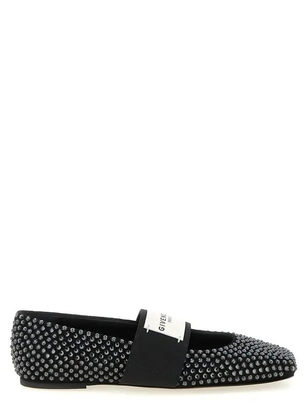 Givenchy Sliced Square Ballet Flats - Black
