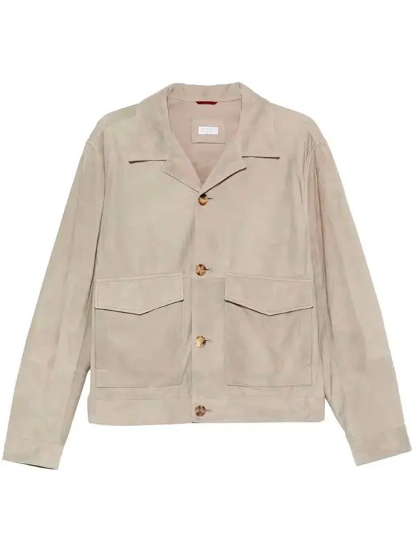 Brunello Cucinelli Leather Jacket - Multicolor