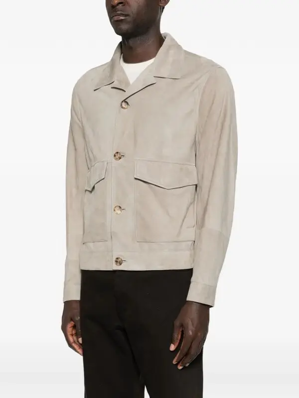 Brunello Cucinelli Leather Jacket - Multicolor